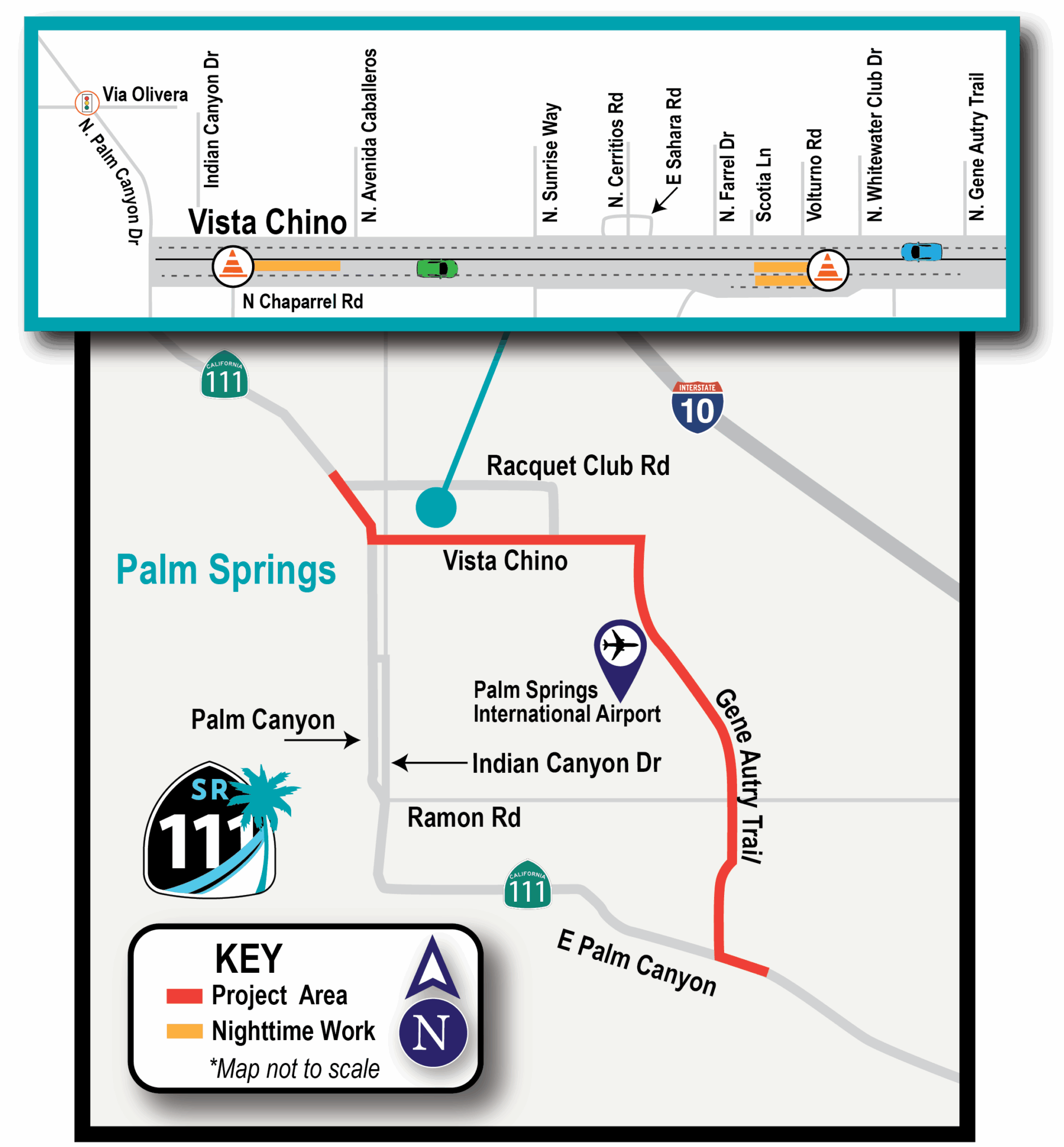 SR 111 Roadway Project – Vista Chino • Gene Autry Trail • E. Palm Canyon